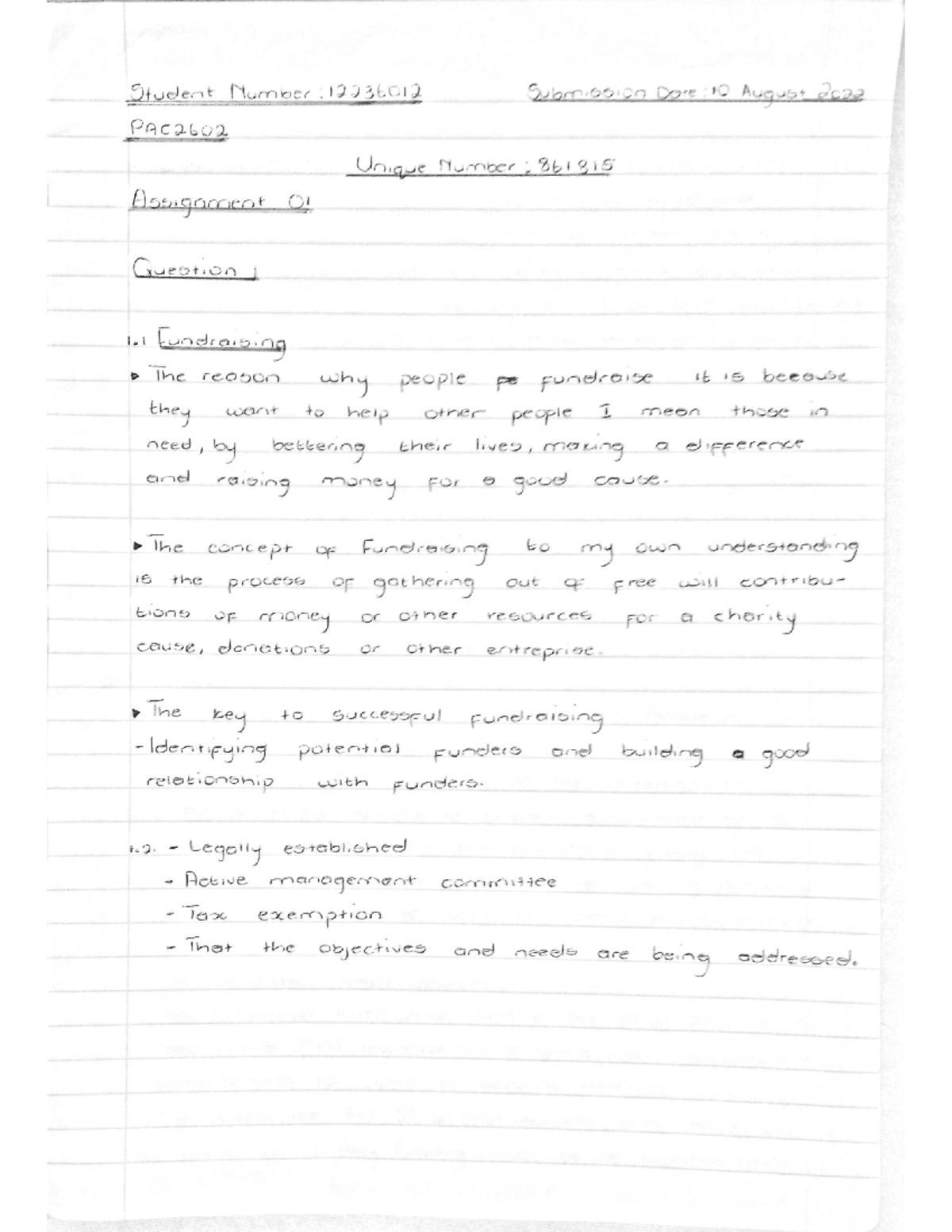 PAC2602 Assignment 01 - Study notes - PAC2602 - Studocu