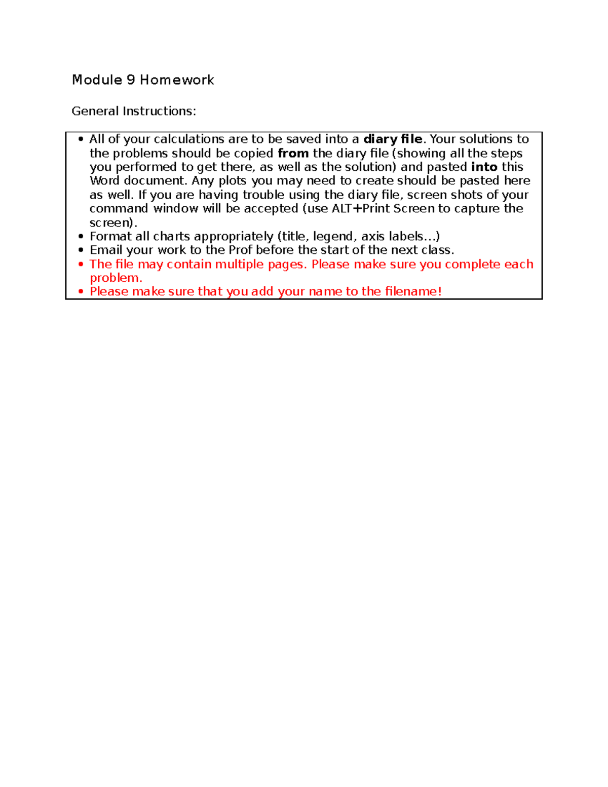 Module 9 Homework - Clearly oriented content n real life scenarios ...