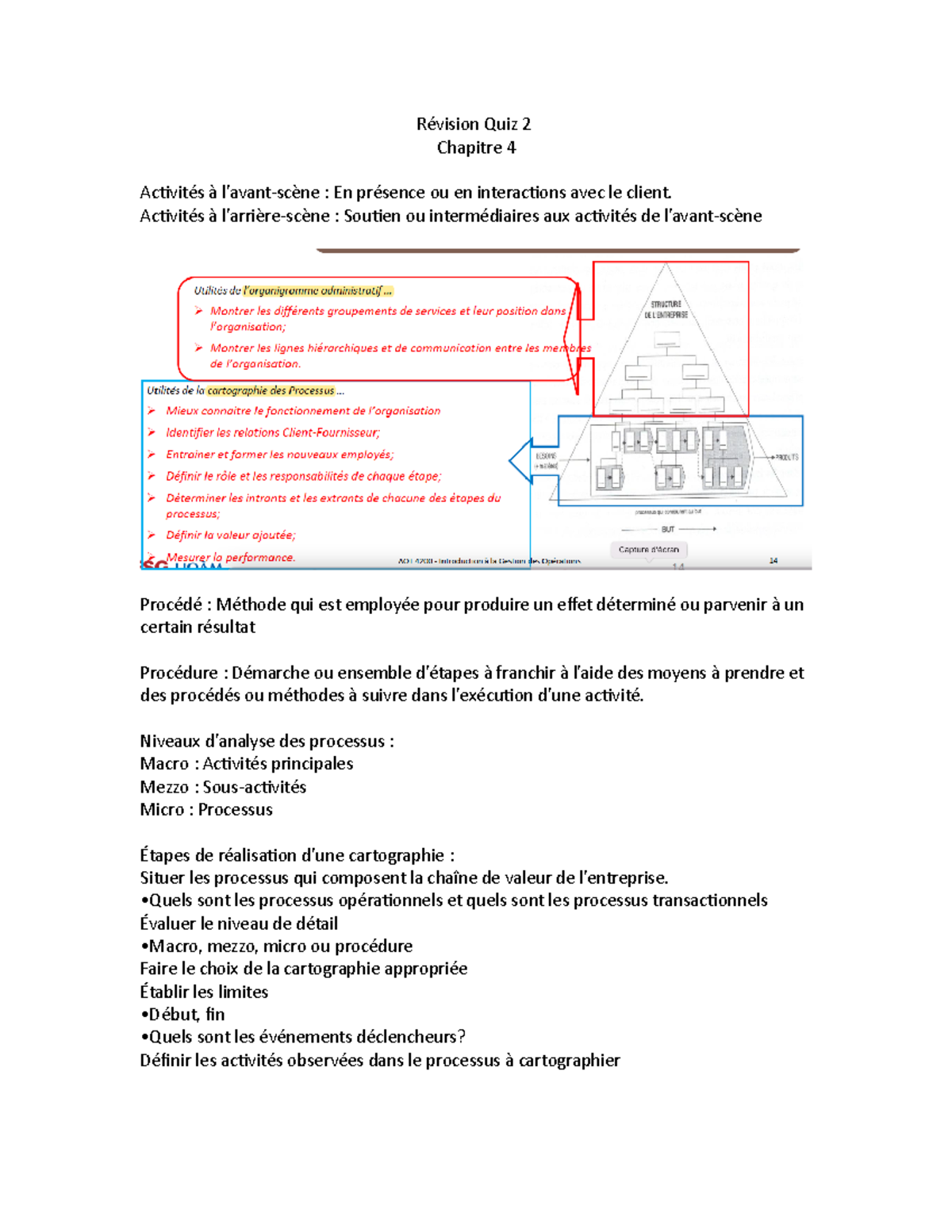 Révision Quiz 2 chapitre 4 - Révision Quiz 2 Chapitre 4 Activités à l ...
