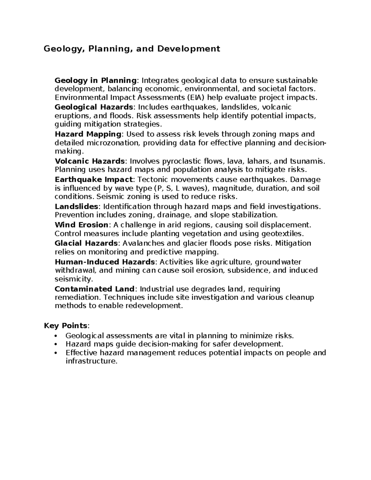 Geology-Planning-Handouts - Geology, Planning, and Development Geology ...