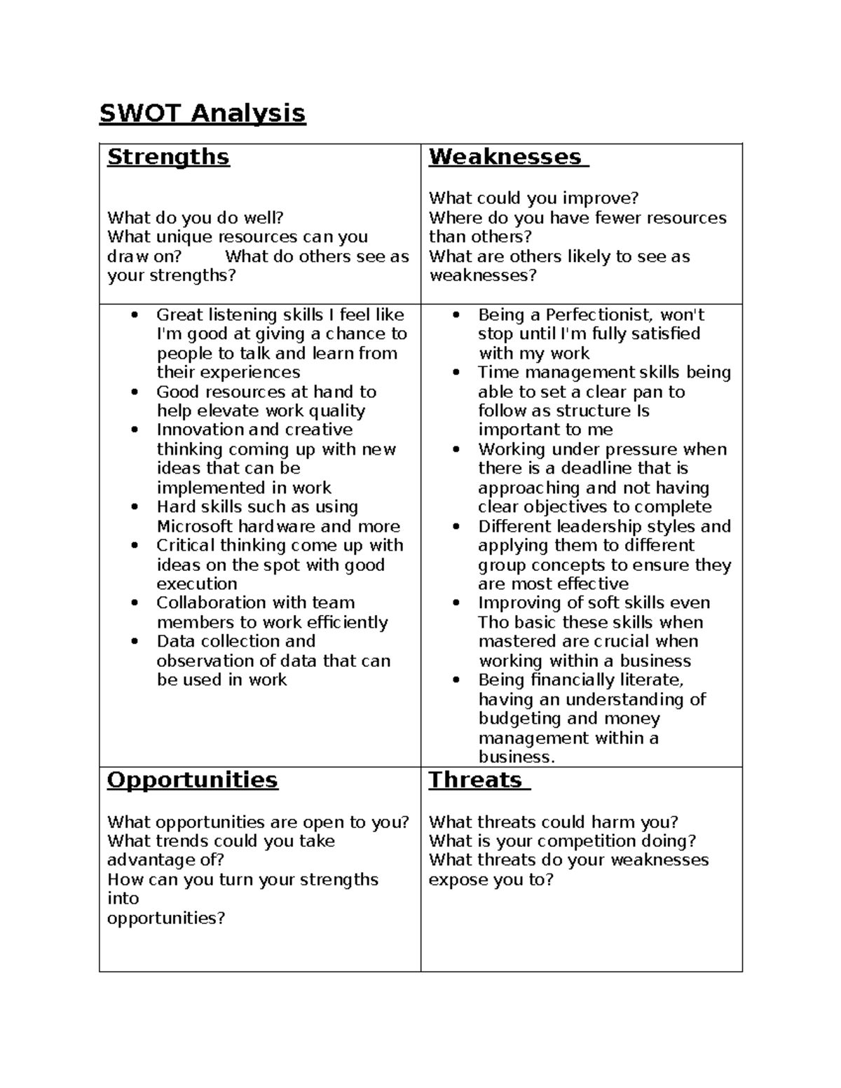Swot Analysis 2023 - Info on real estate swot - SWOT Analysis Strengths ...