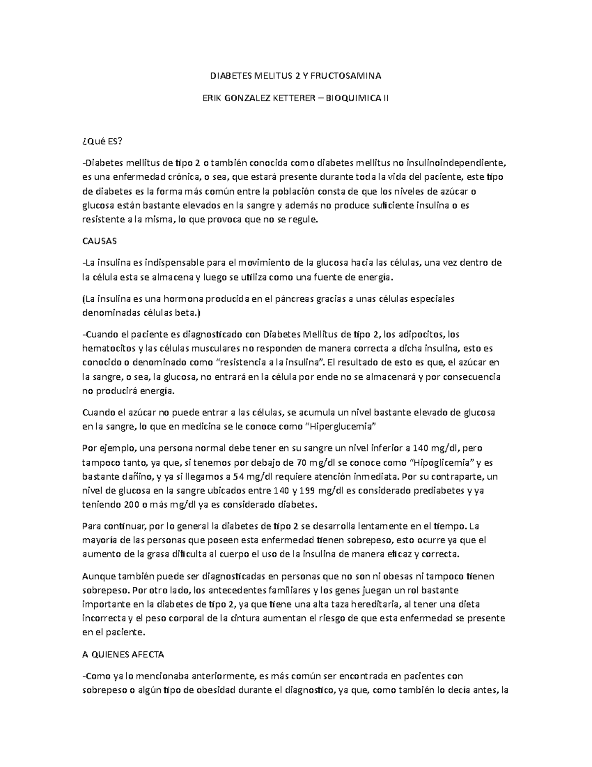 Diabetes Melitus 2 Y Fructosamina resumen - DIABETES MELITUS 2 Y ...