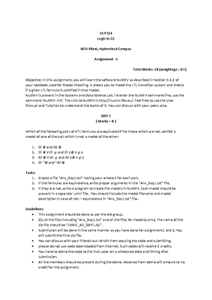 CS F214 - Course handout - FIRST SEMESTER 2018- Course Handout Part II ...