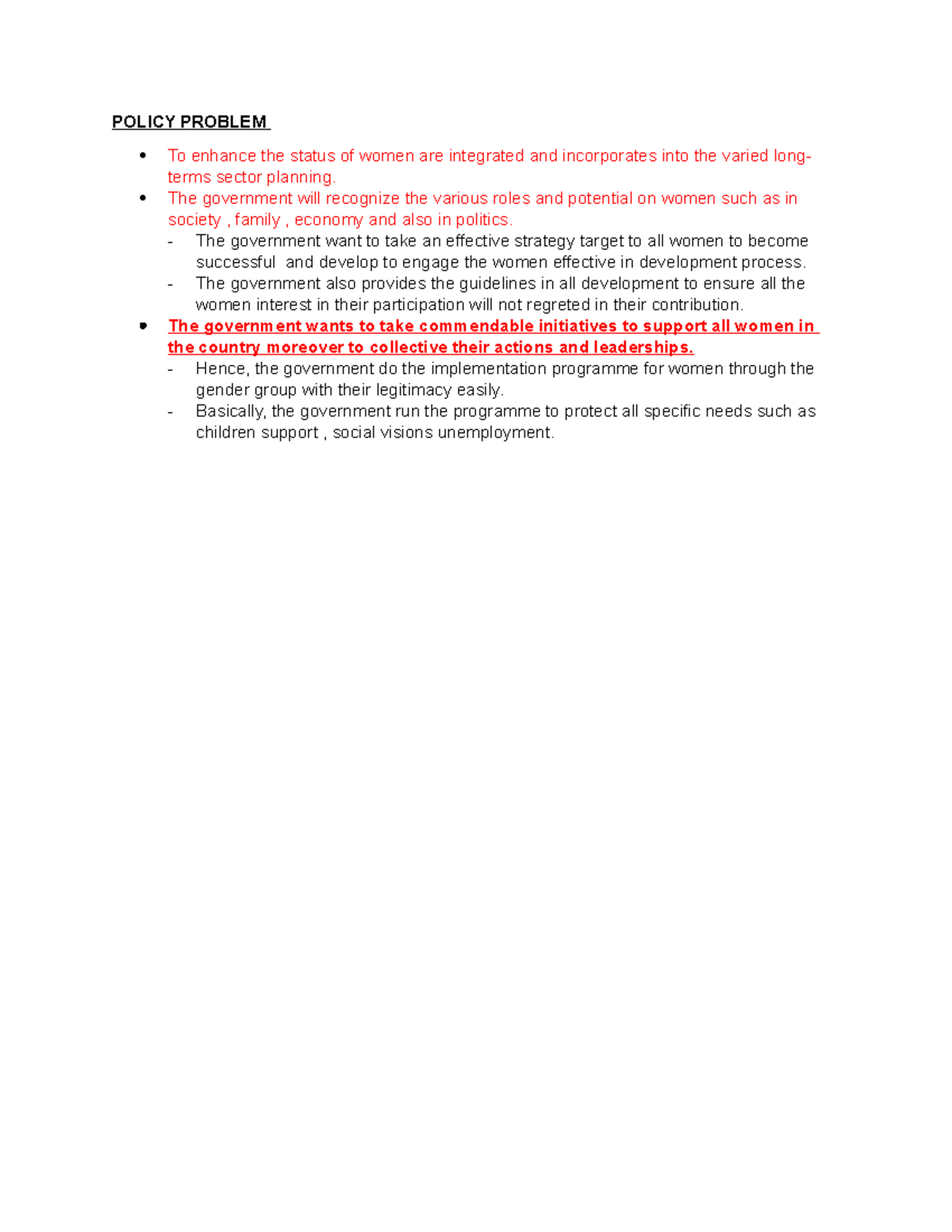 Policy Problem That Stated On Powerpoint - PAD - UiTM - Studocu