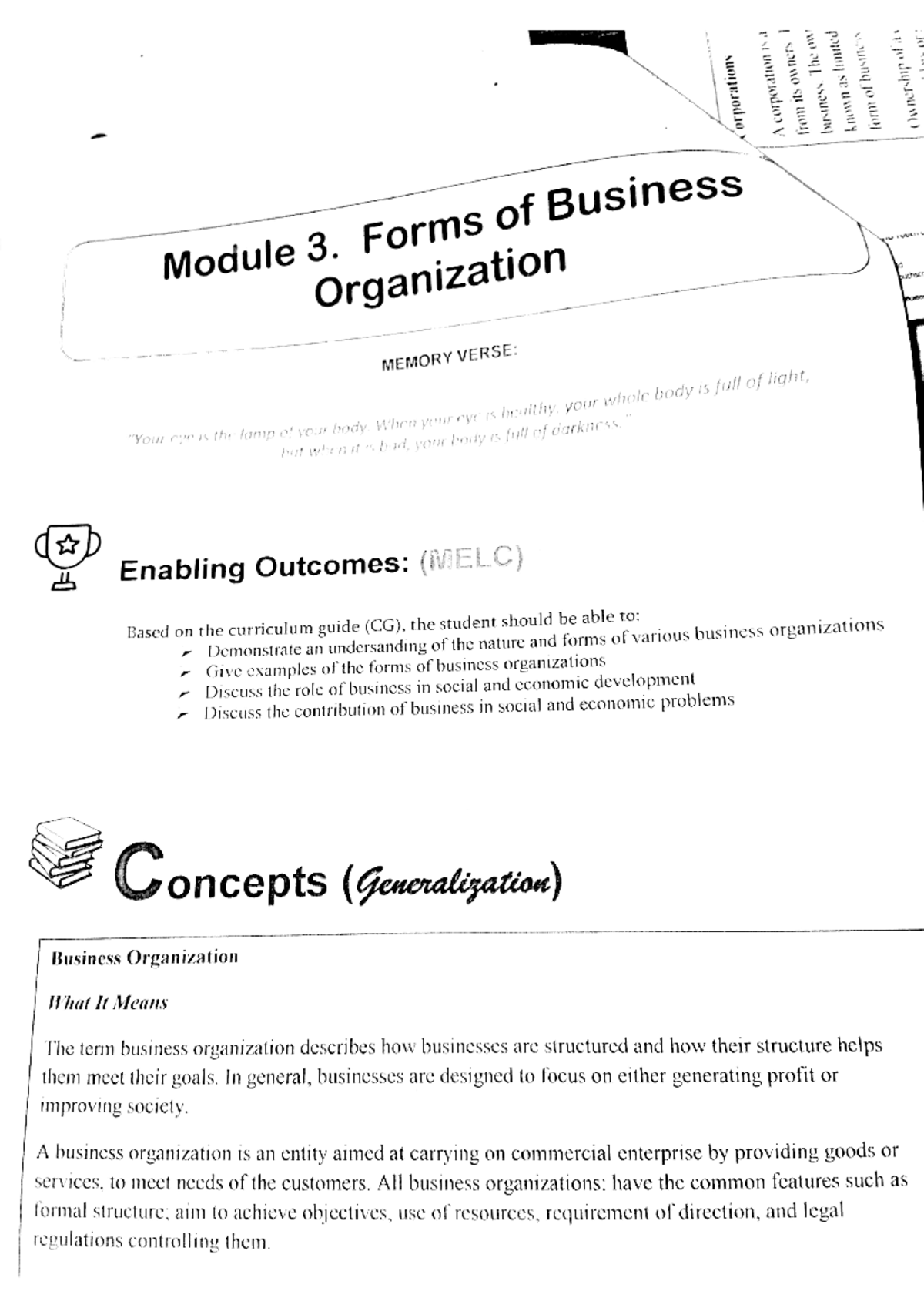 Forms of business organizations - BS accountancy - Studocu