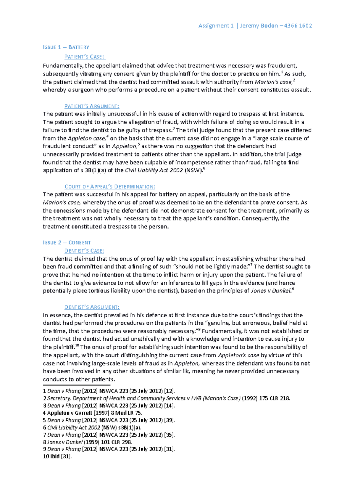 Seminar assignments - assignment 1 - Assignment 1 | Jeremy Bodon – 4366 ...