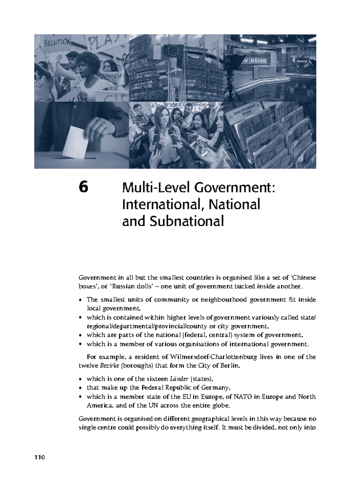 10 A Multilevel government - 6 Multi-Level Government: International ...