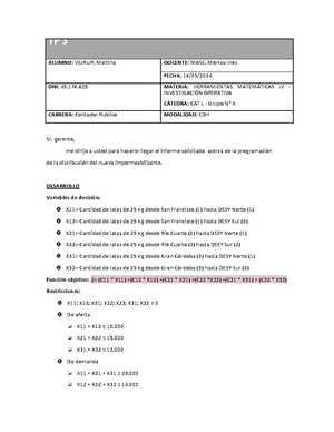 Trabajo practico n°1 snsnsnsn - Fecha: 09/10/ Cátedra: O DNI Apellido ...