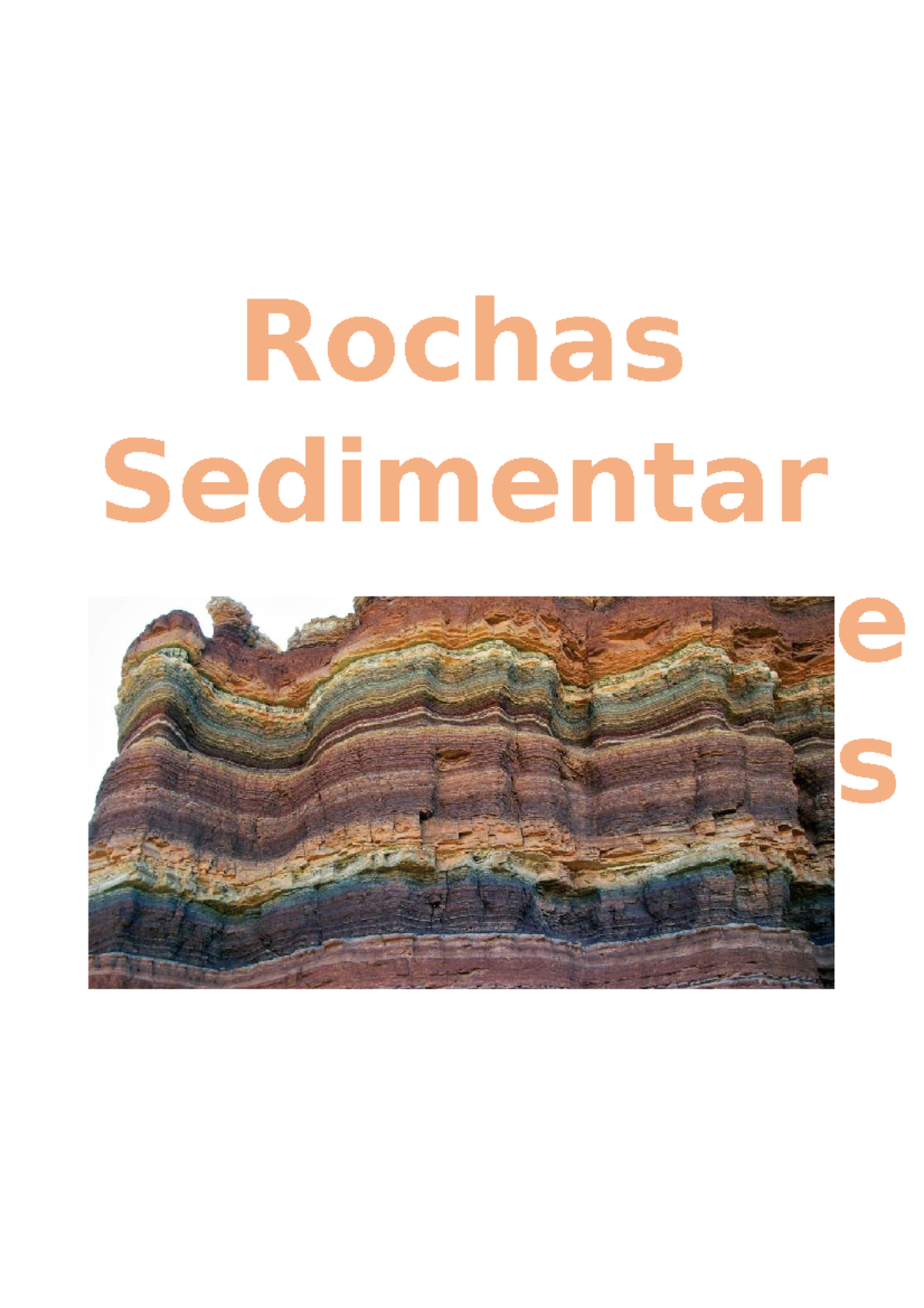 Rochas Sedimentares - Rochas Sedimentar e s Diagénese Compactação À ...