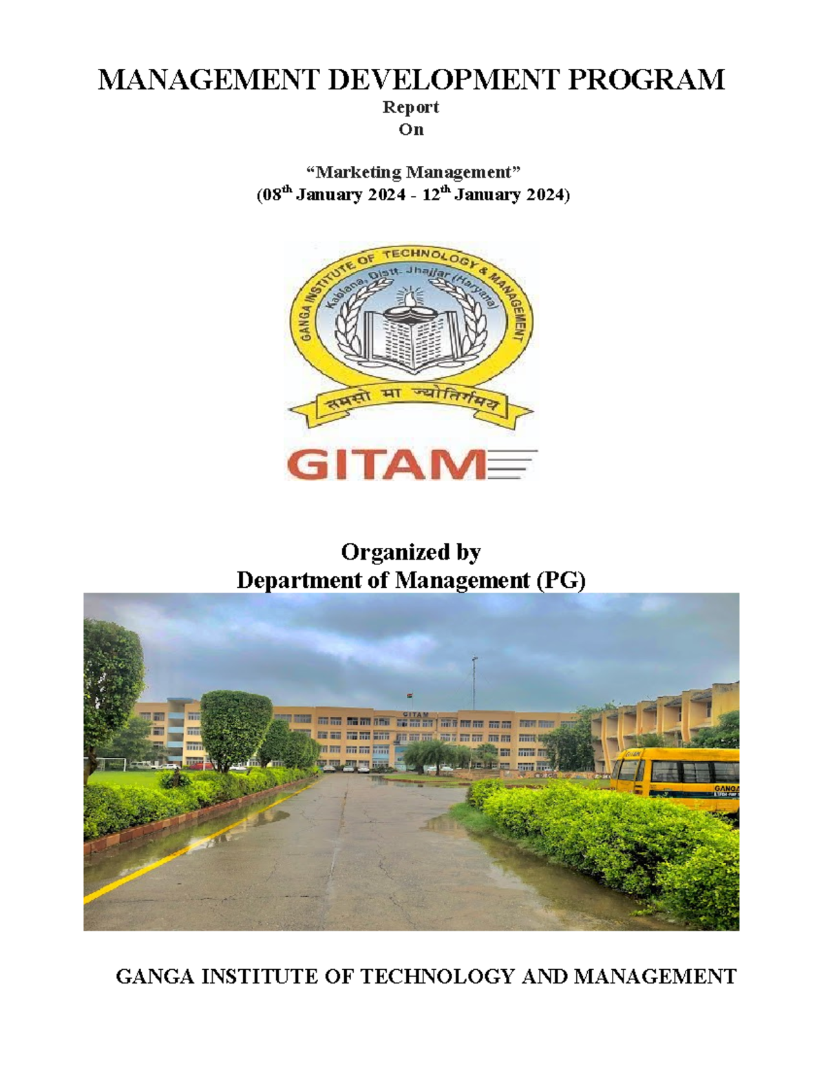 Management Development Program - Punam Devi (HOD- Department of ...