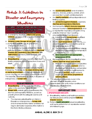 Module 7 Disaster Nursing LEC - Module 7 : Capability and Capacity ...