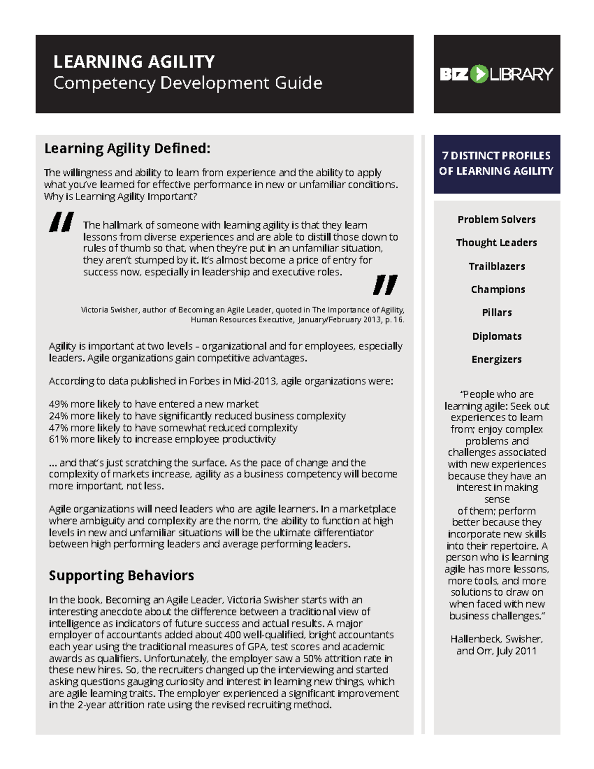 Howto Competency Development Series Learning Agility - LEARNING AGILITY ...