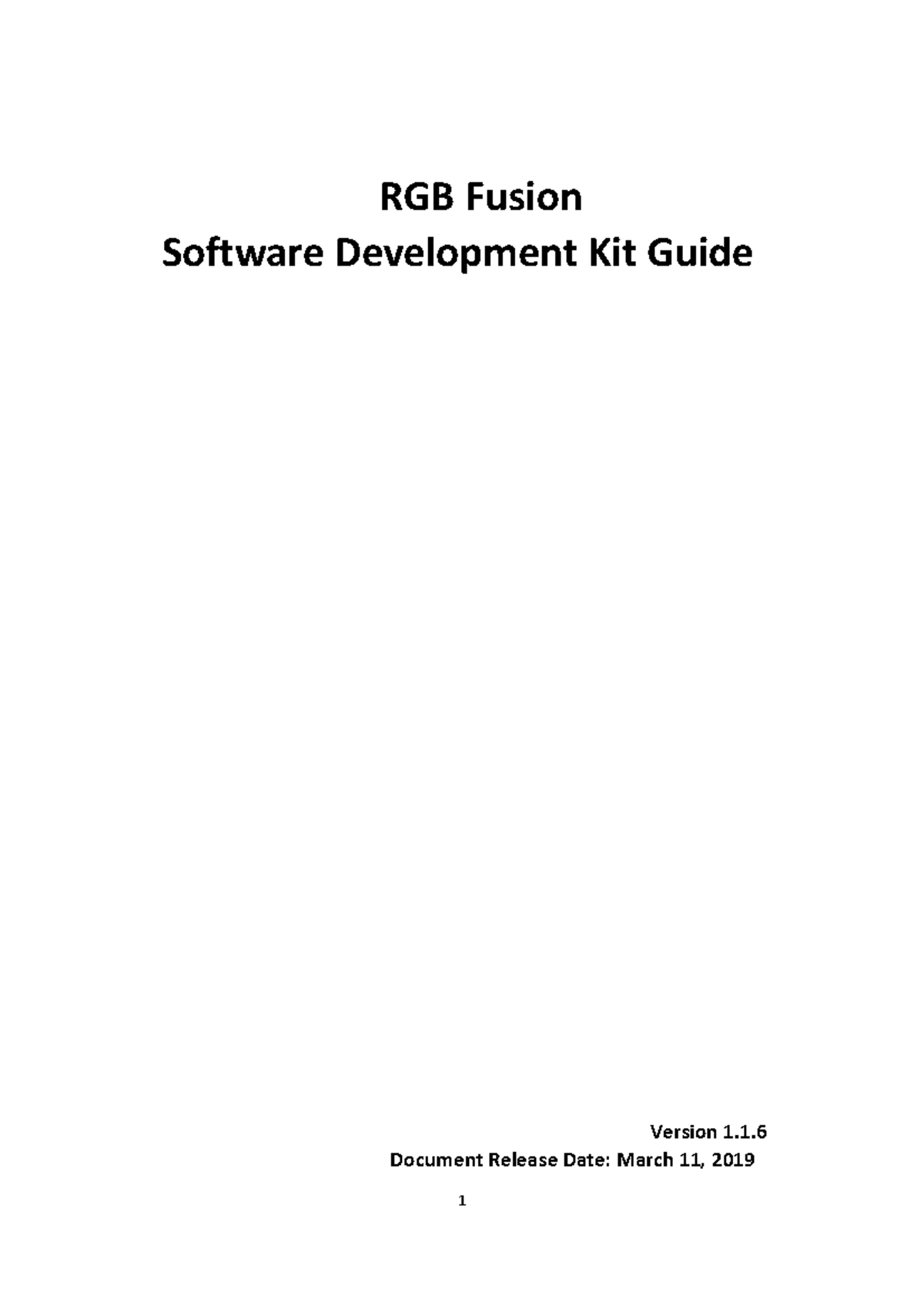 RGB Fusion Software Development Kit Guide - RGB Fusion Software ...