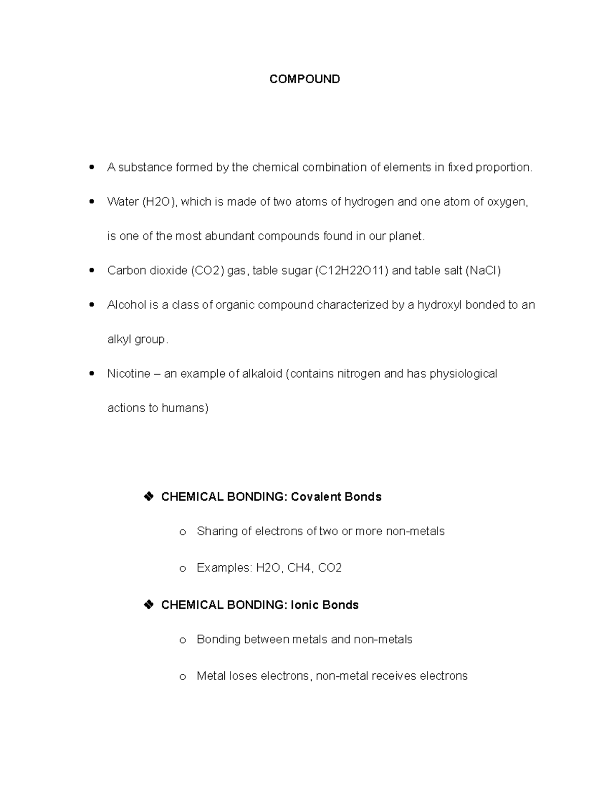 Compound - Education - Studocu