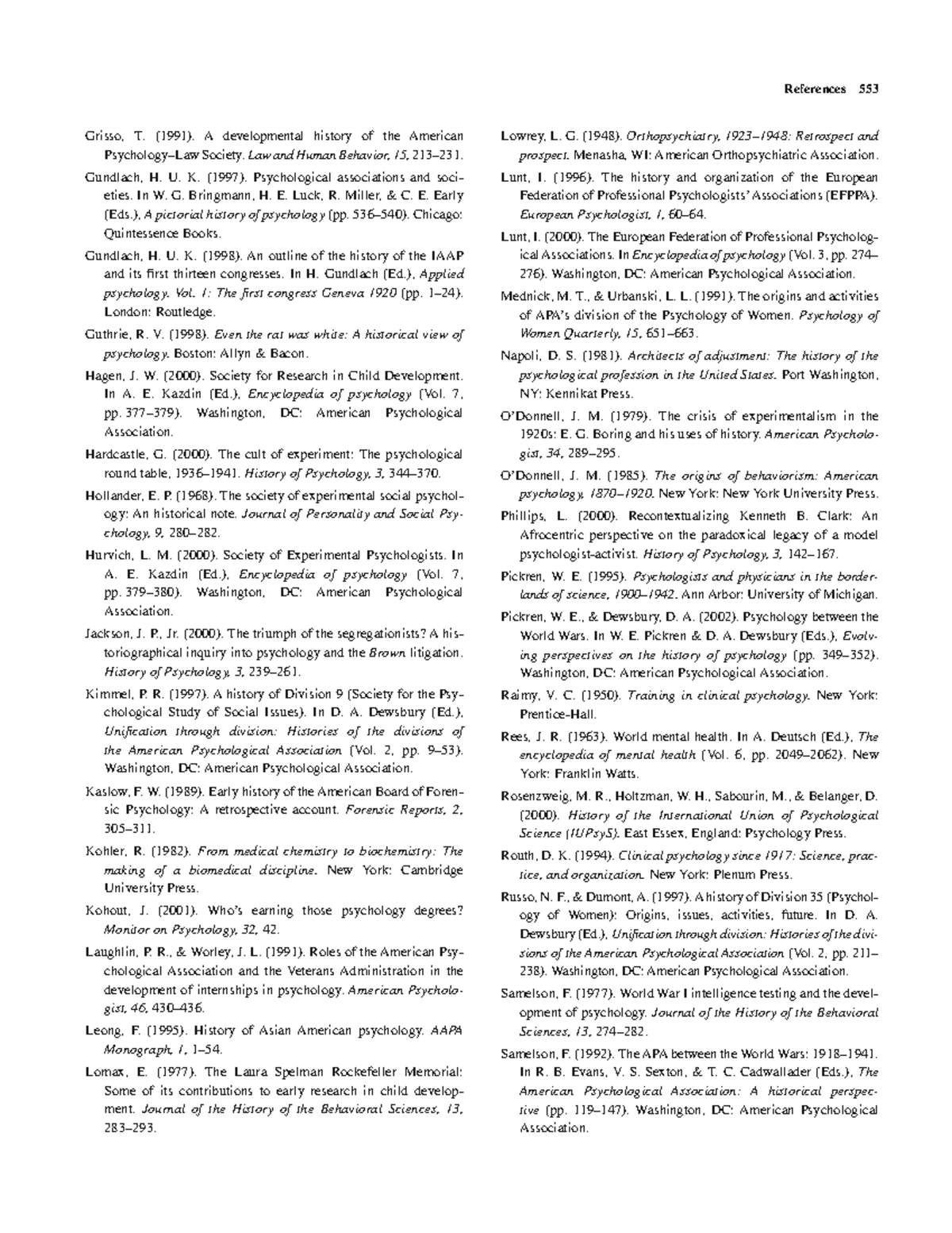 Handbook-of-psychology - References 553 Grisso, T. (1991). A ...