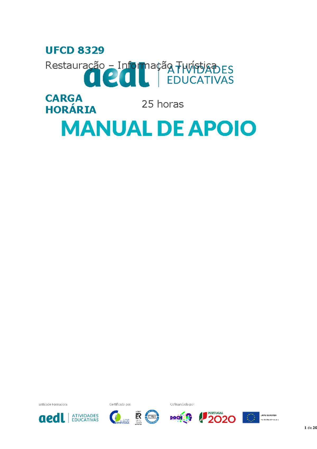 8329 - Formas de aprendermos a fazer um bom CC - UFCD 8329 Restauração ...