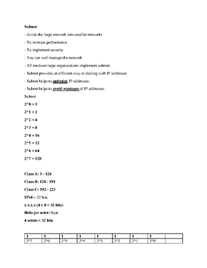 VLSM Exercise Solution - VLSM Exercise Design a VLSM strategy for the ...
