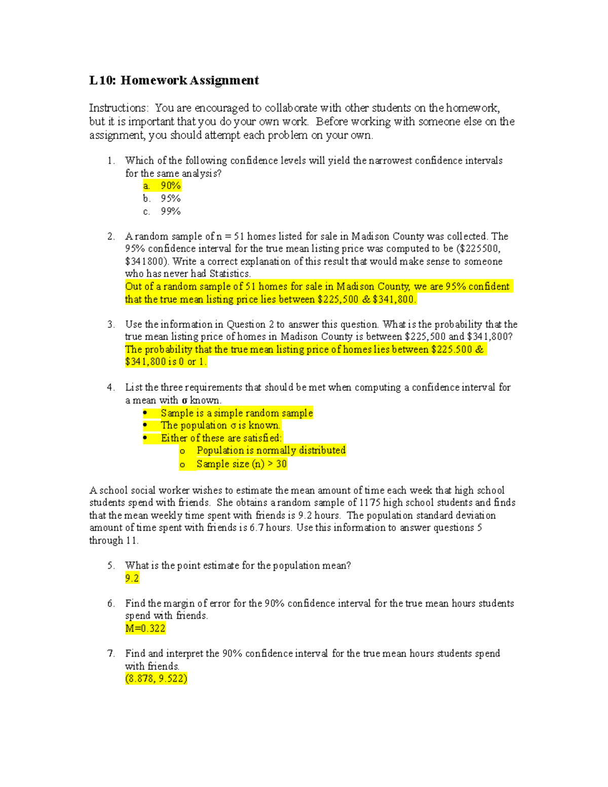 10 HW Assignment - L10: Homework Assignment Instructions: You are ...