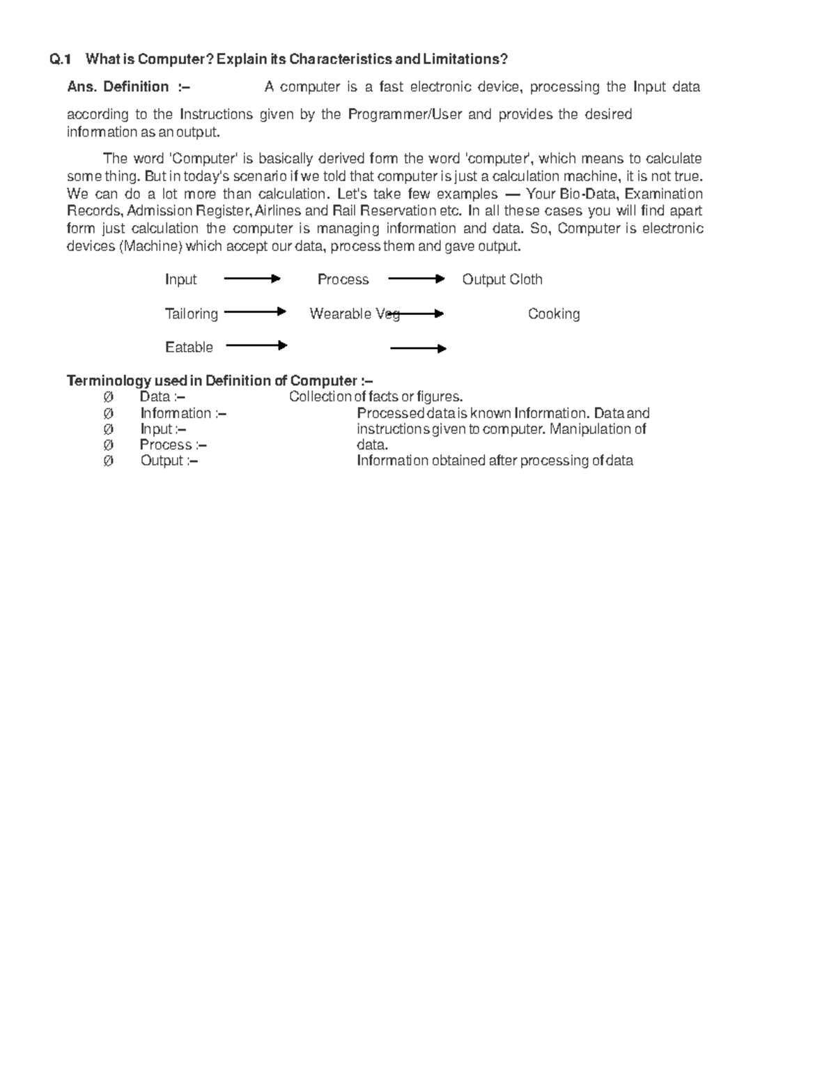 Computer Application notes - BBA - SPPU - Studocu