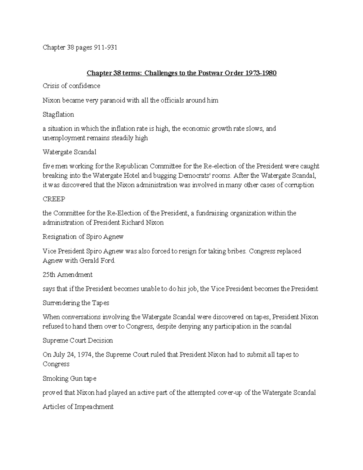 Ch 38complete - outline - Chapter 38 pages 911- Chapter 38 terms ...