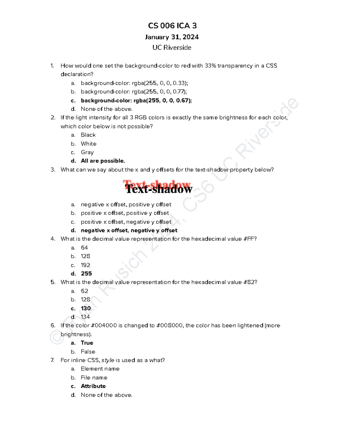ICA3 sol In-class-activity 01-31-24 - © Ryan Rusich 2024, CS6 UC ...