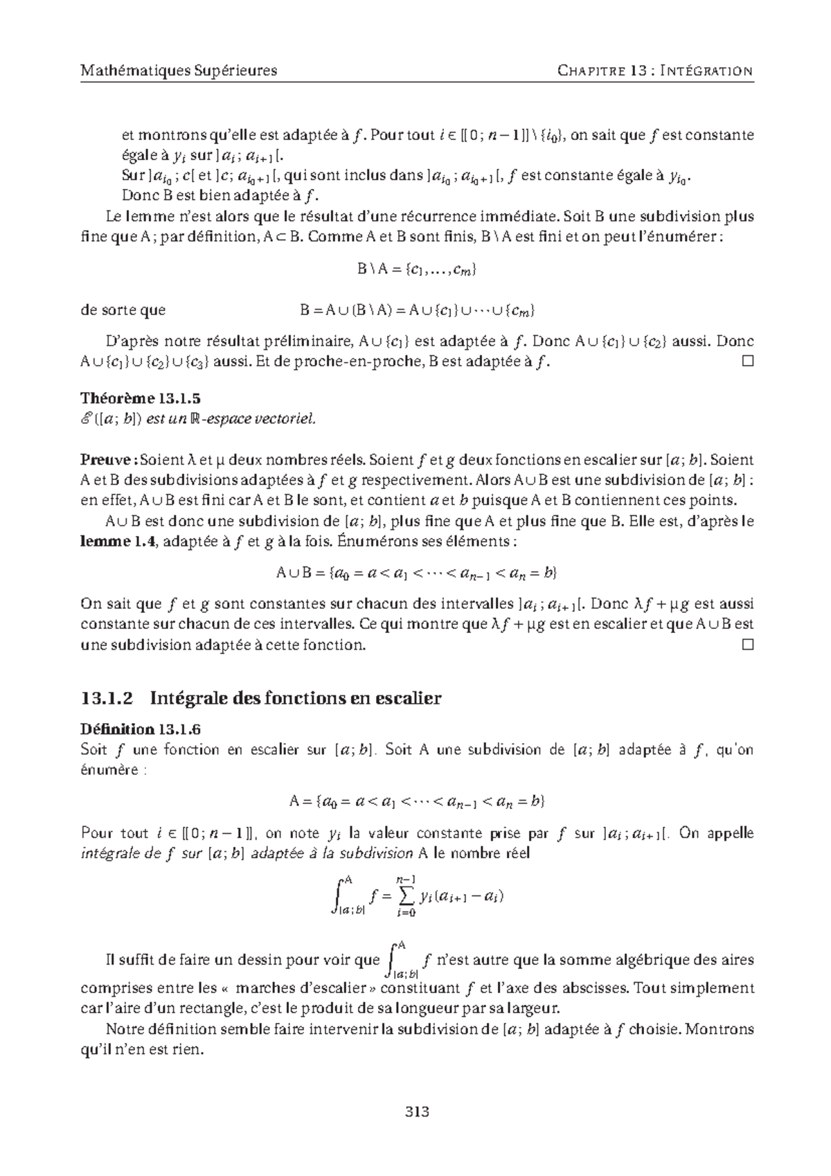 Cours-79-Mathematique - et montrons qu’elle est adaptée à f. Pour tout ...