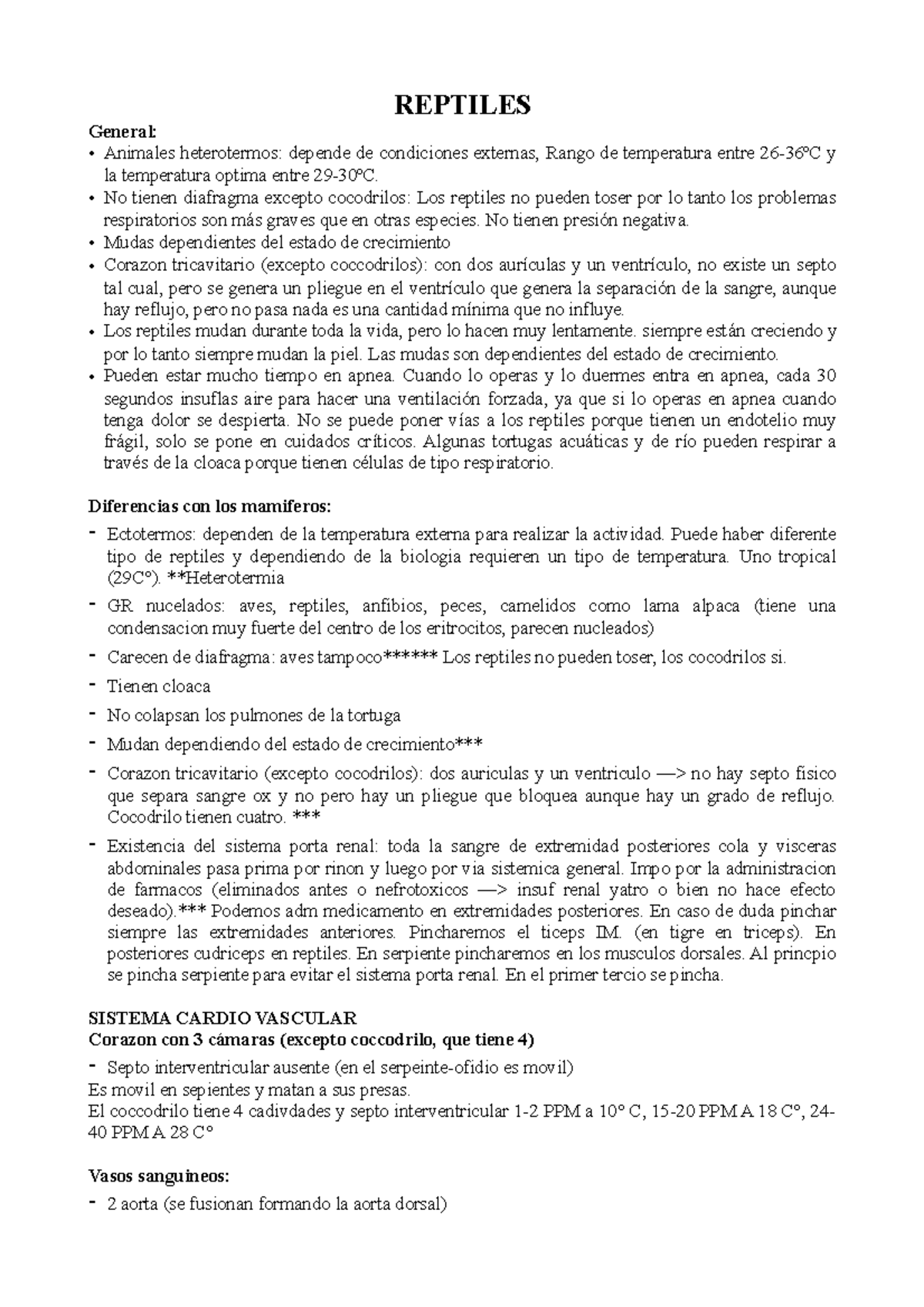 9 Anatomia de reptiles - Apuntes 9 - REPTILES General: Animales ...