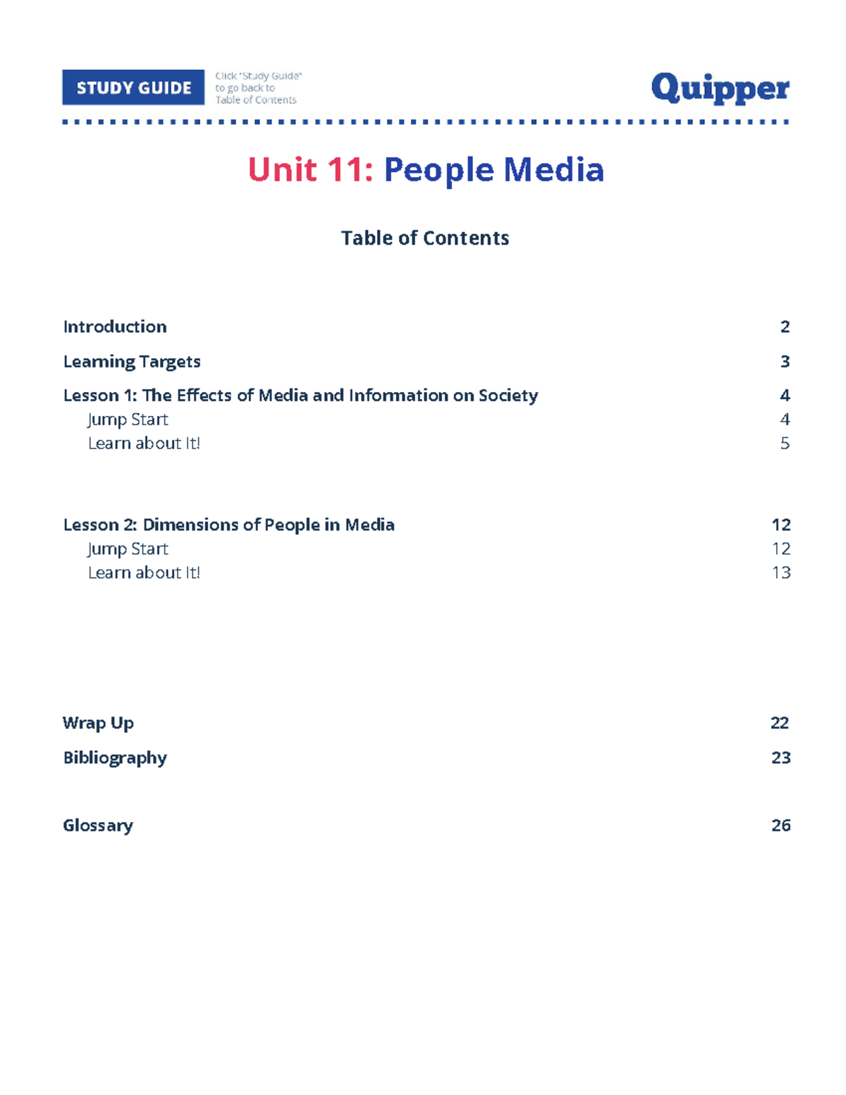 MIL11 People Media QSG - Unit 11: People Media Table of Contents ...