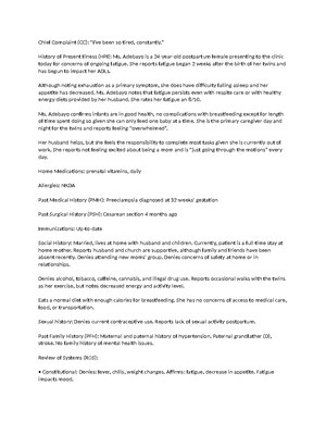 Shadow Health - Follow up Visit - ADHD - NURS672A - Studocu