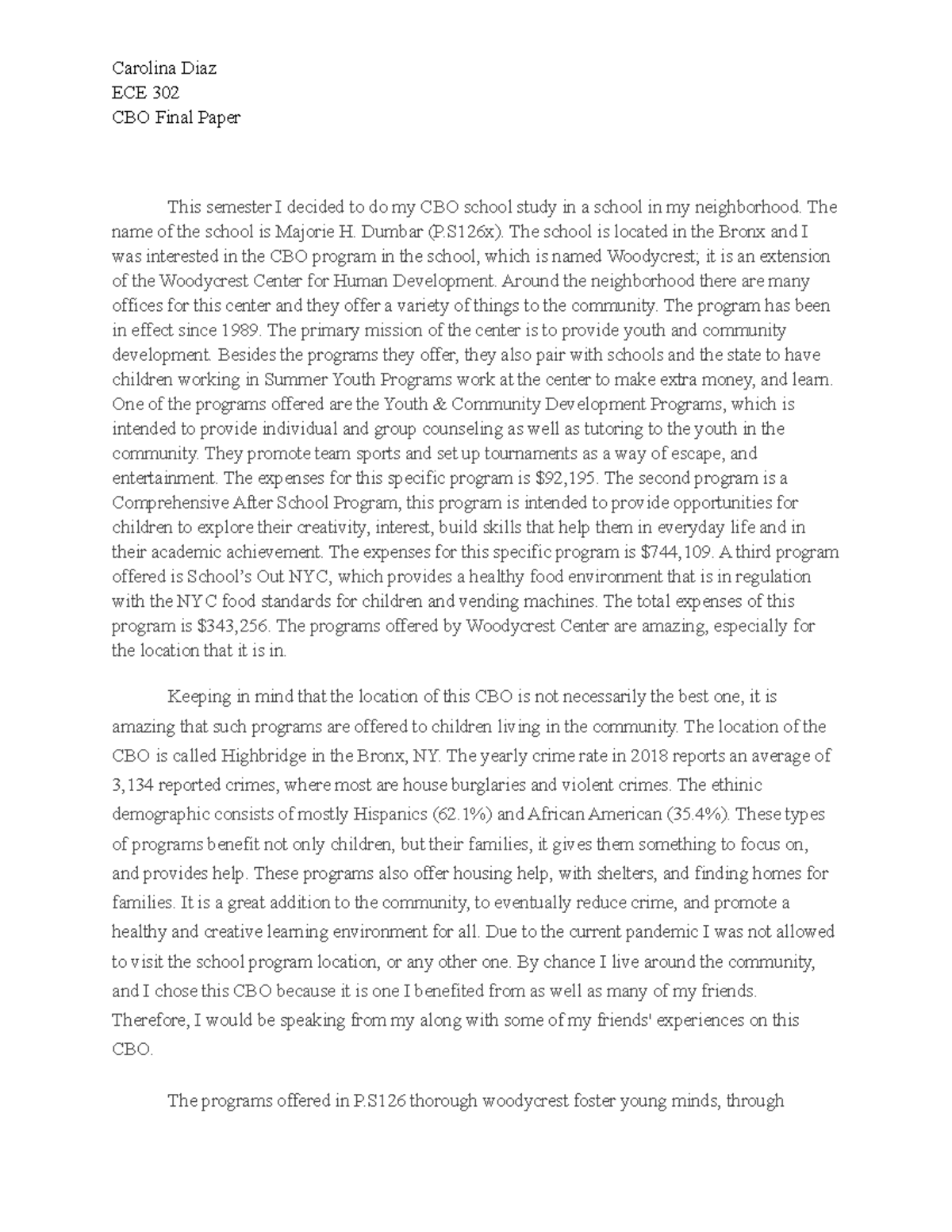 ECE 302 final paper - Grade: A - ECE 302 CBO Final Paper This semester ...