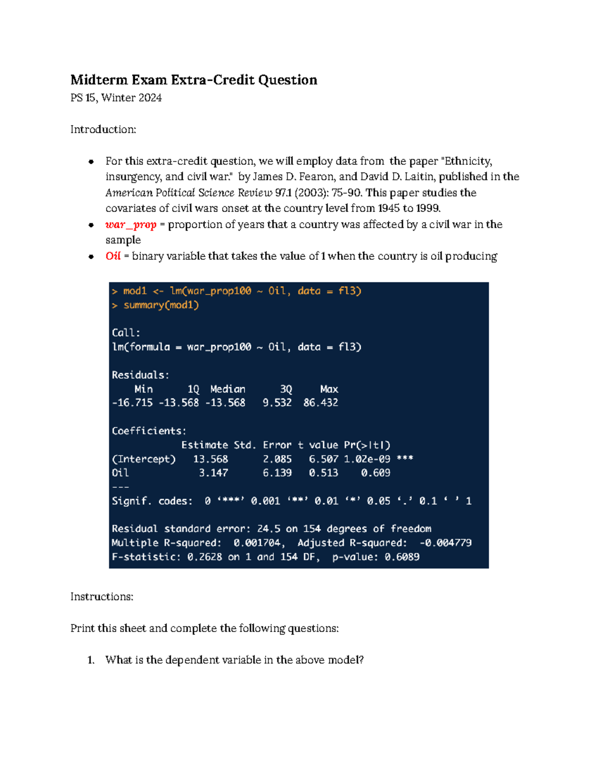 W24 extracredit - extra credit - Midterm Exam Extra-Credit Question PS 15, Winter 2024 ...