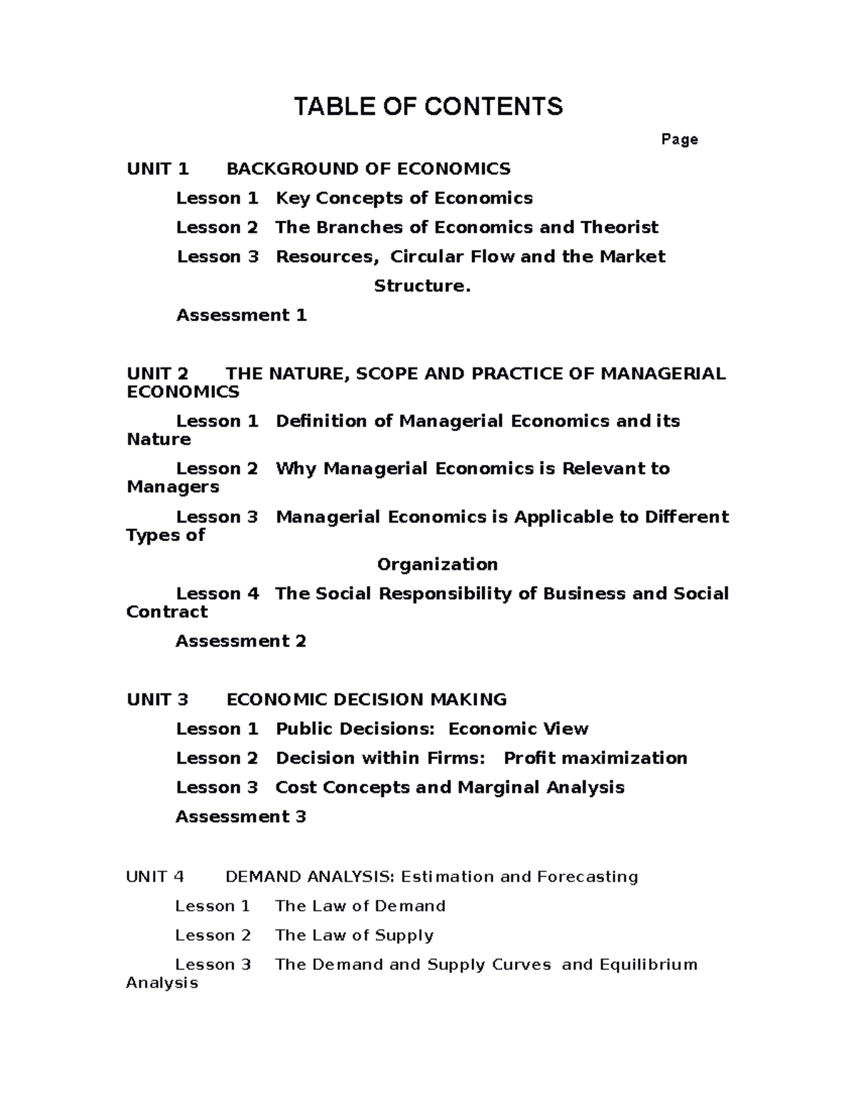 Man econ 1 - Chapter 1 - TABLE OF CONTENTS Page UNIT 1 BACKGROUND OF ...