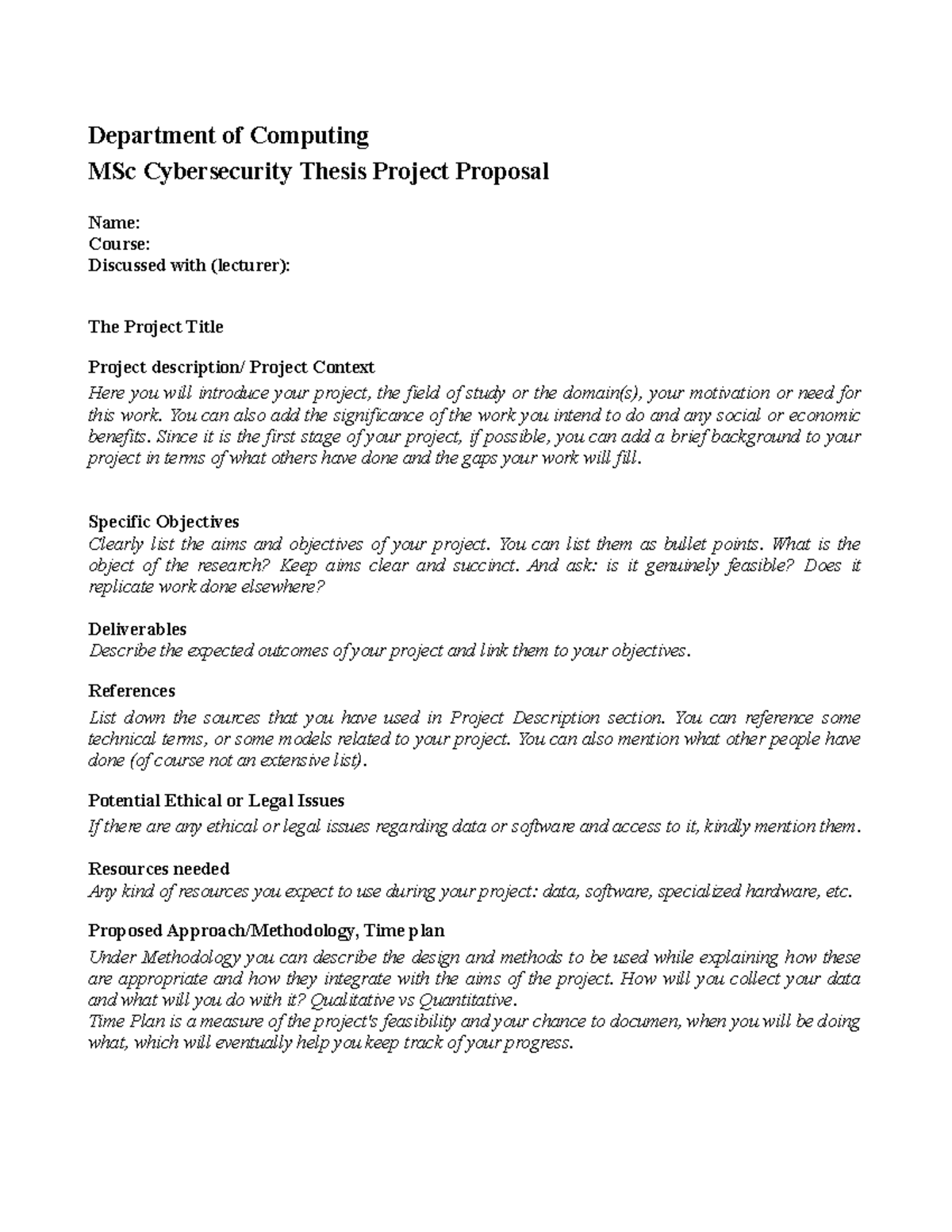 Proposal template-MScProposal template-MScProposal template-MScProposal ...