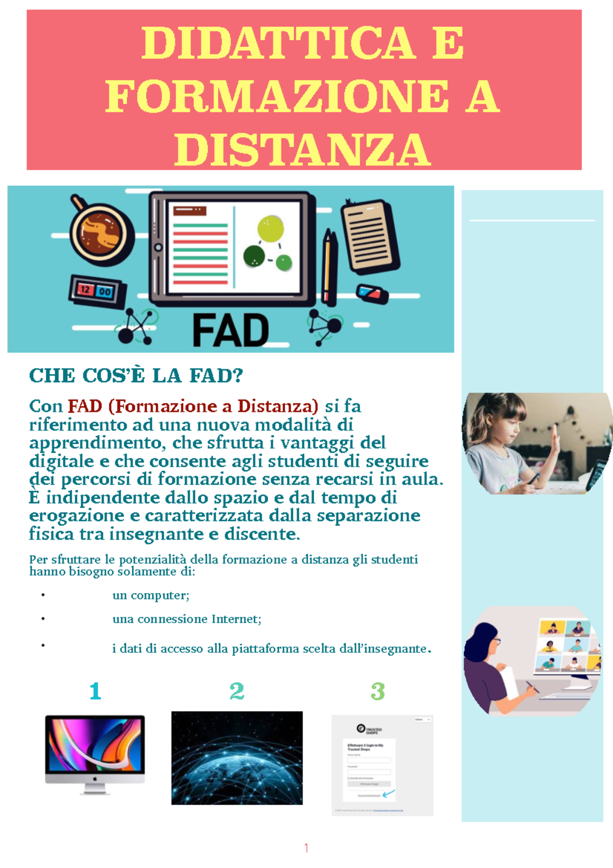 Fad - spiegazione della didattica e formazione a distanza - CHE COS’È ...