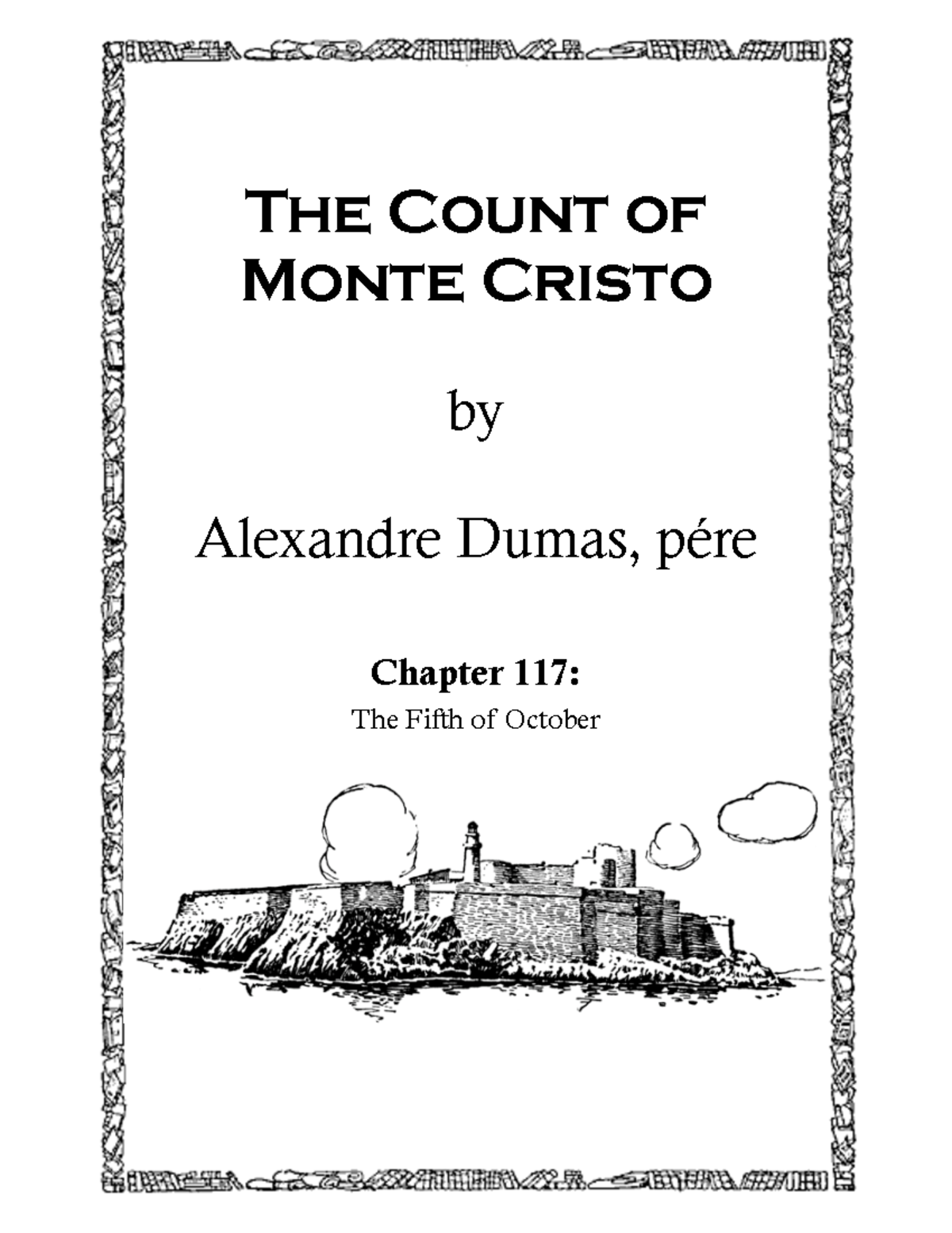 The count of monte cristo 117 chapter 117 the fifth of october - The ...