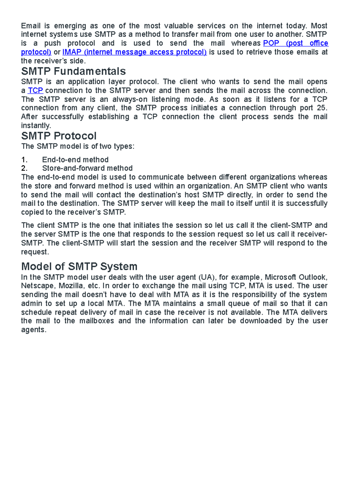 SMTP - Email is emerging as one of the most valuable services on the ...