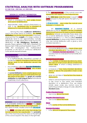Stat - Statistical Analysis I - Studocu