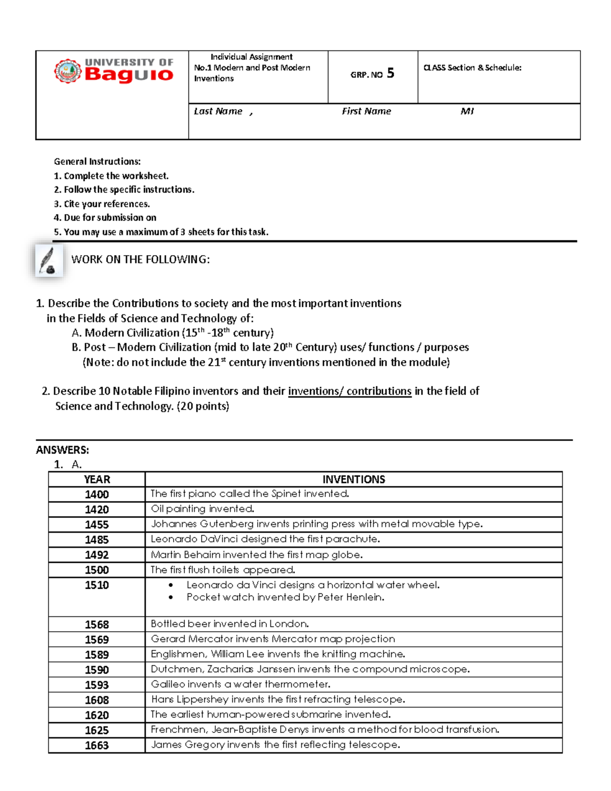 Most Important Inventions in the Field of Science and Technology Scites ...