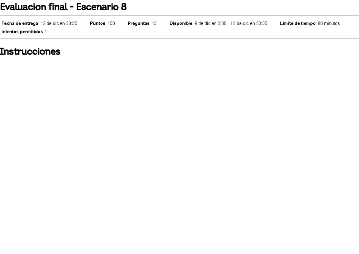 Evaluacion final - Escenario 8 Wilmer Murcia Valencia - Evaluacion final - Escenario 8 Fecha de ...
