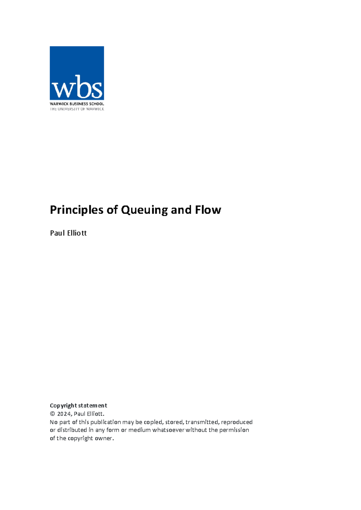 Queue & flow techniques and explanation - Principles of Queuing and ...