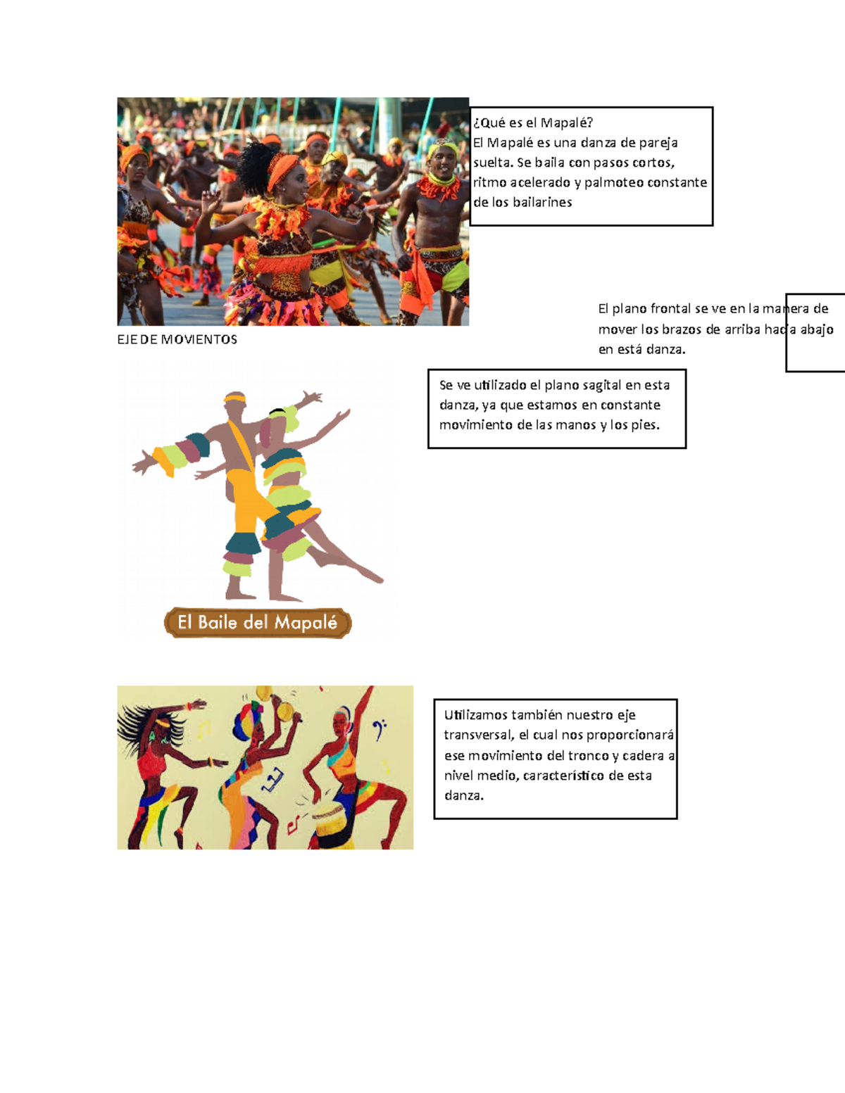 Mapale - De mucha ayuda - EJE DE MOVIENTOS ¿Qué es el Mapalé? El Mapalé ...