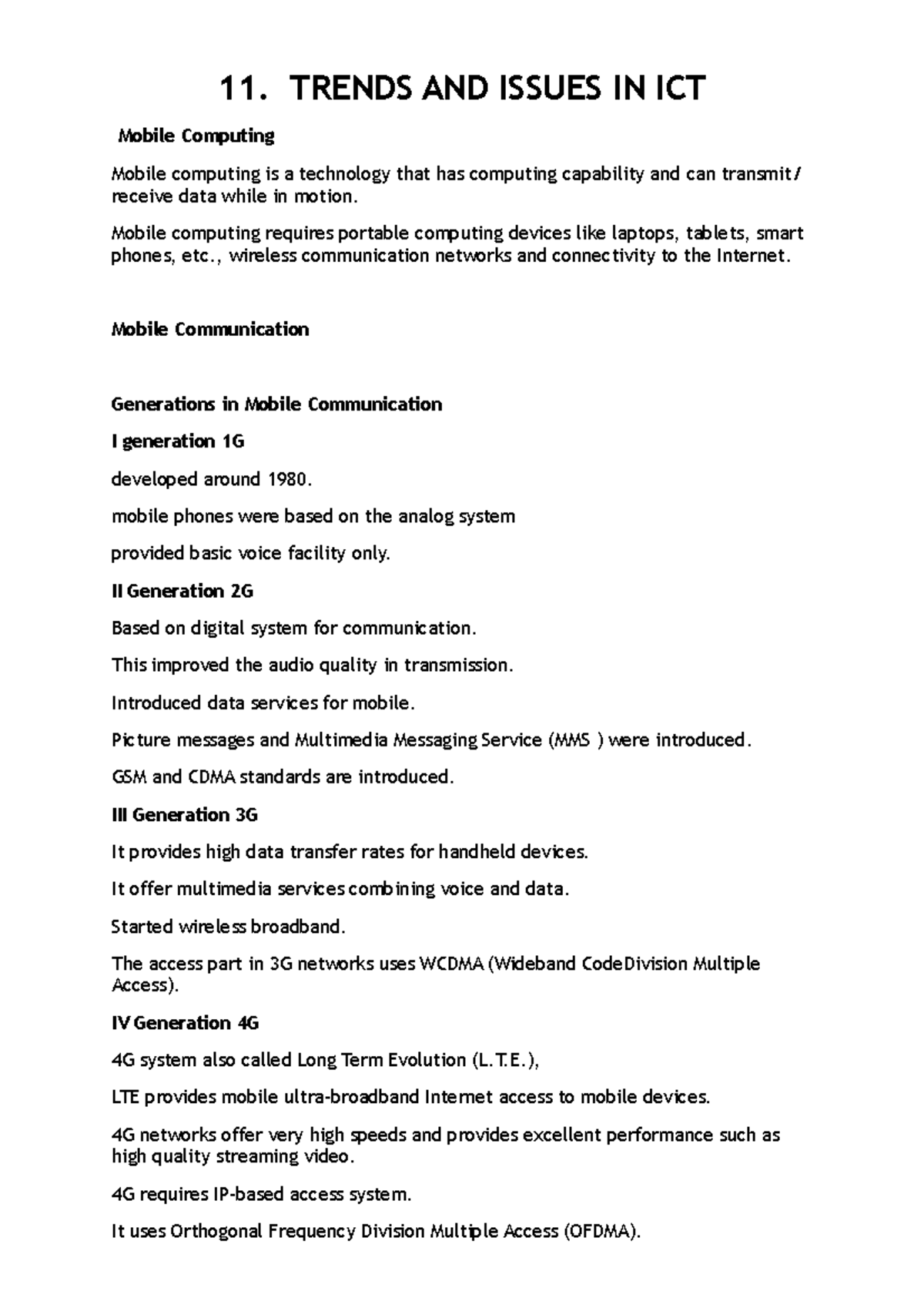 Ictnw selected - TRENDS AND ISSUES IN ICT (8pages) - 11. TRENDS AND ...