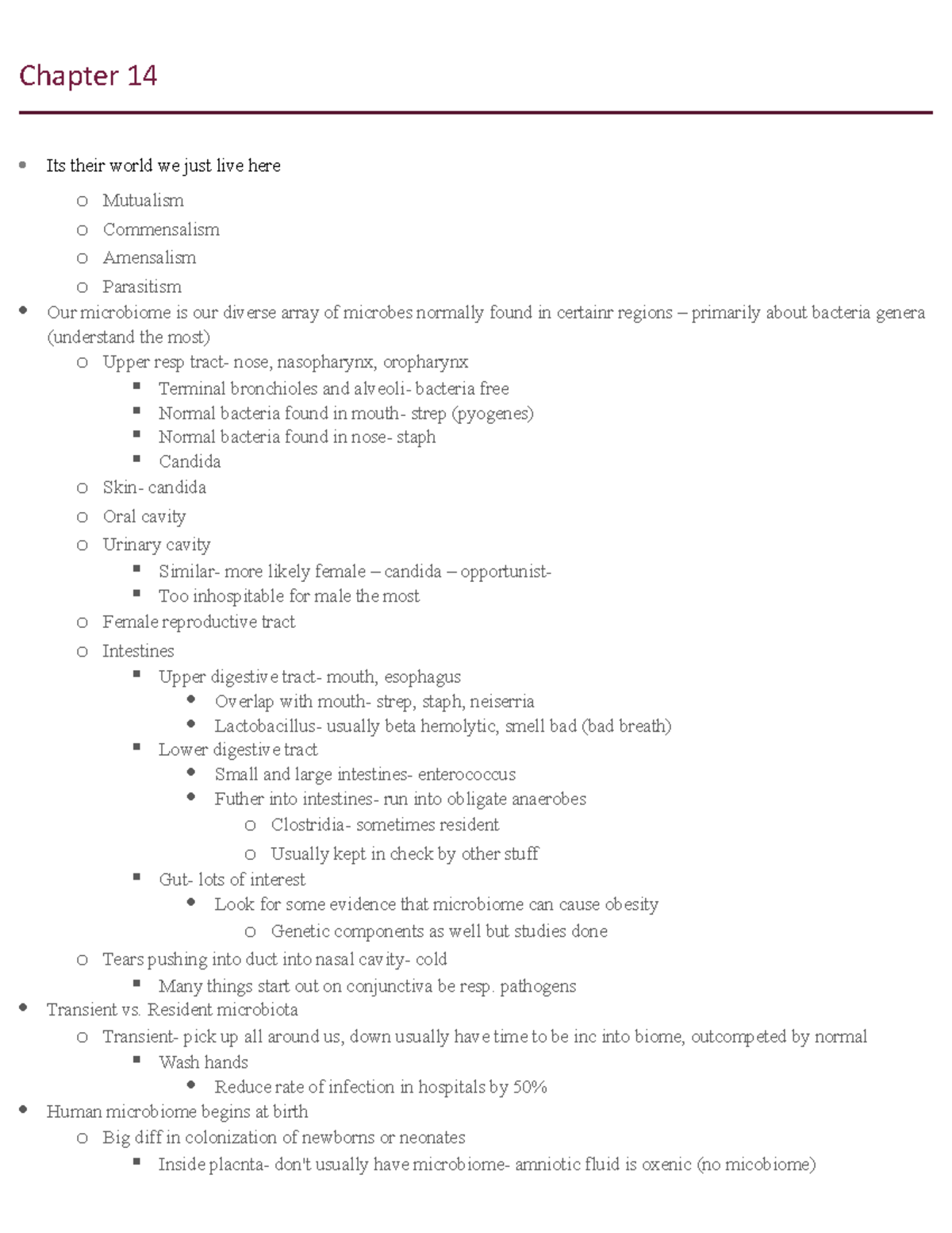 Chapter 14 - dechant - Chapter 14 Its their world we just live here o ...