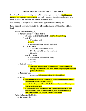 Pitocin Calculation - study guide - NURS 341 - Studocu