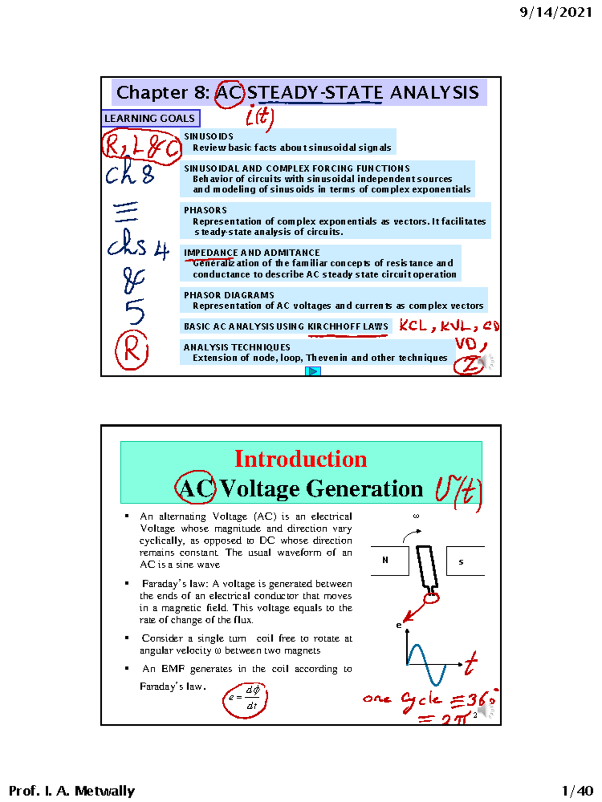 Chapter 8 - FL21 with notes - Chapter 8: AC STEADY-STATE ANALYSIS ...