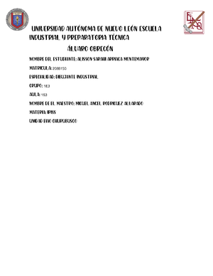 Módulo 7 semana 1 Actividad integradora 2. Meanwhile - 20 M Elvia Y ...