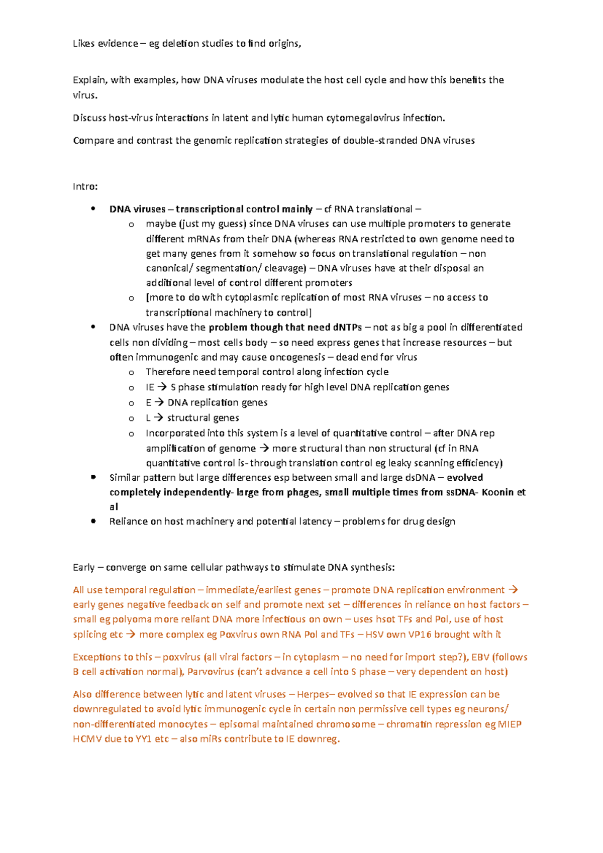 DNA viruses essay - Explain, with examples, how DNA viruses modulate ...