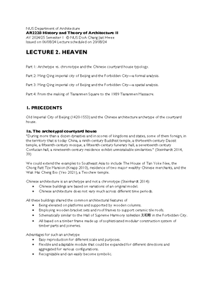 AR2227 - Written assignment 1 - AR2227 – History and Theory of ...