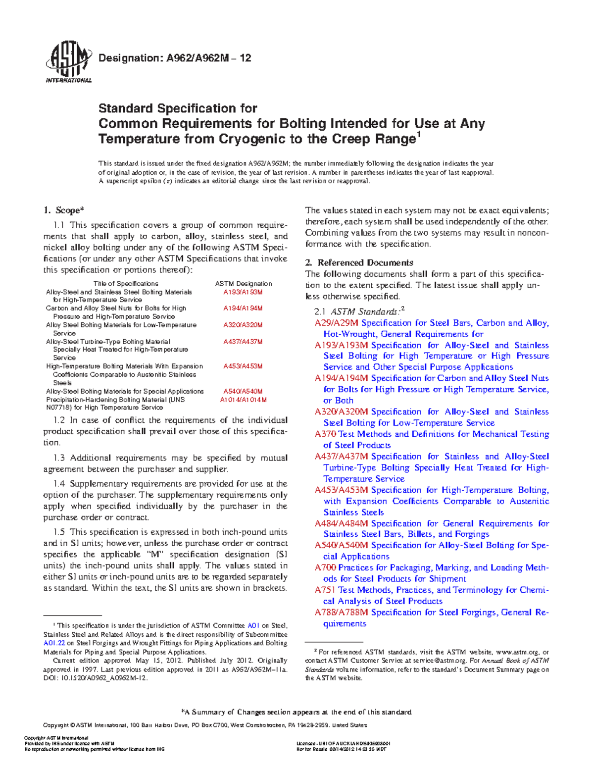 ASTM A962 A 962M 12 (1)-001 - Designation: A962/A962M − 12 Standard ...
