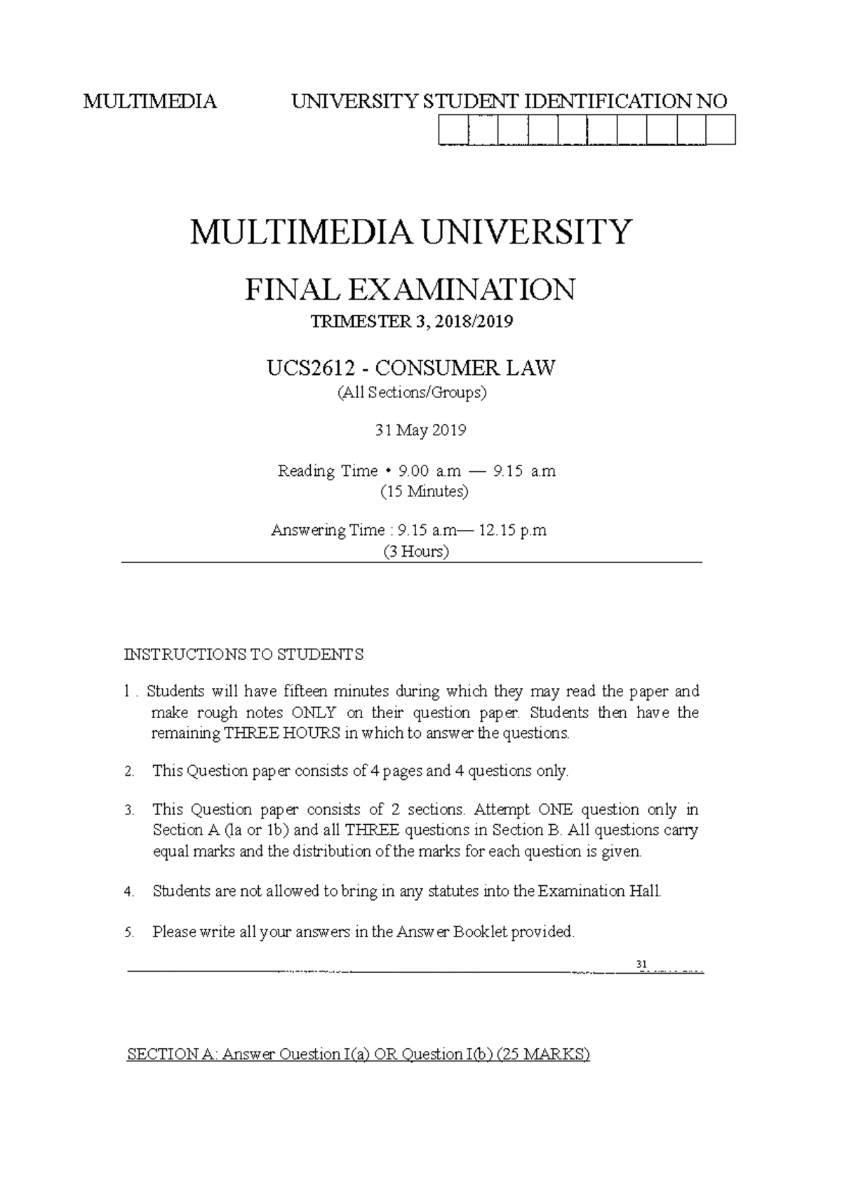 TRI (3) 18. 19 - all the best - MULTIMEDIA UNIVERSITY STUDENT ...